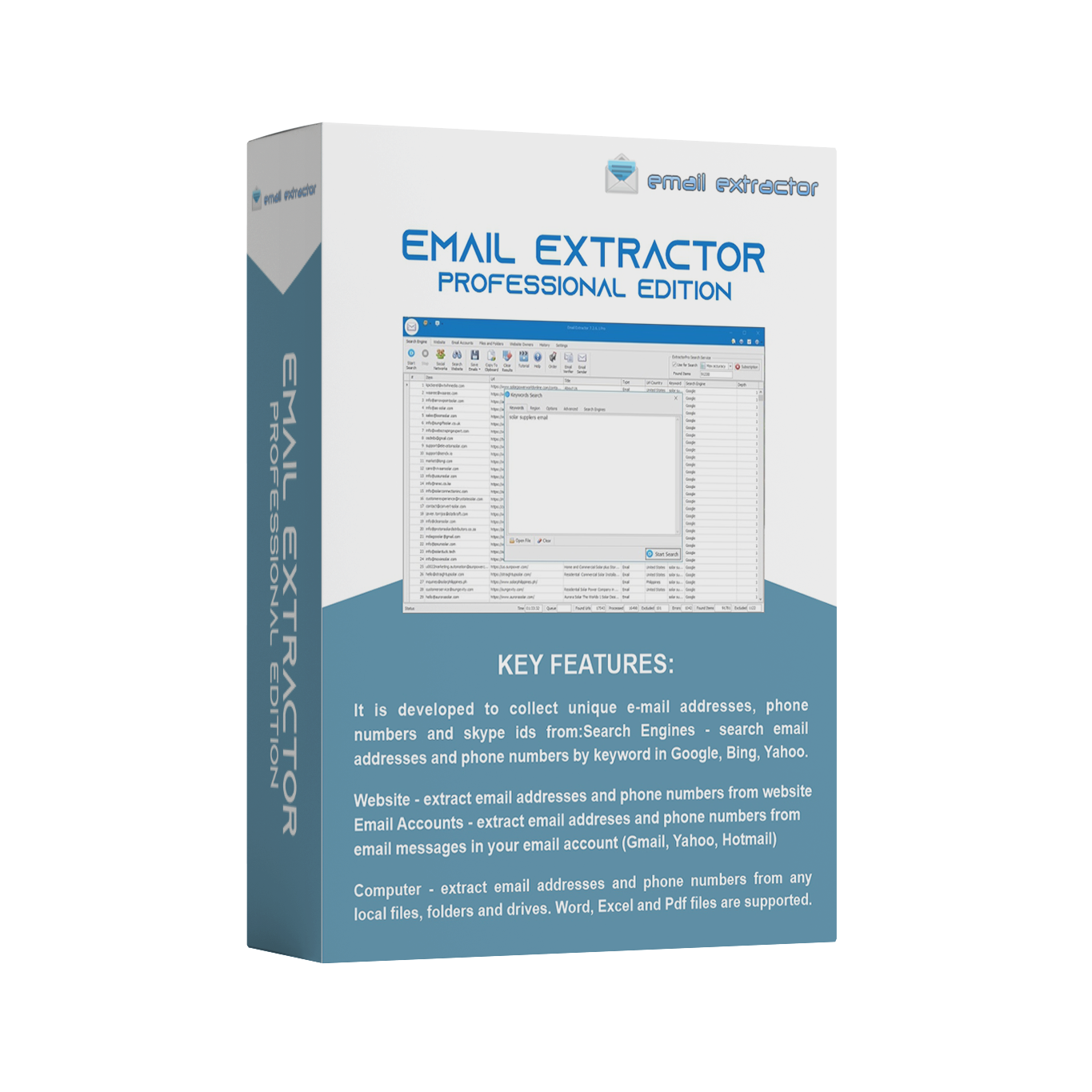 Email Extractor Professional Edition – E-Markethings